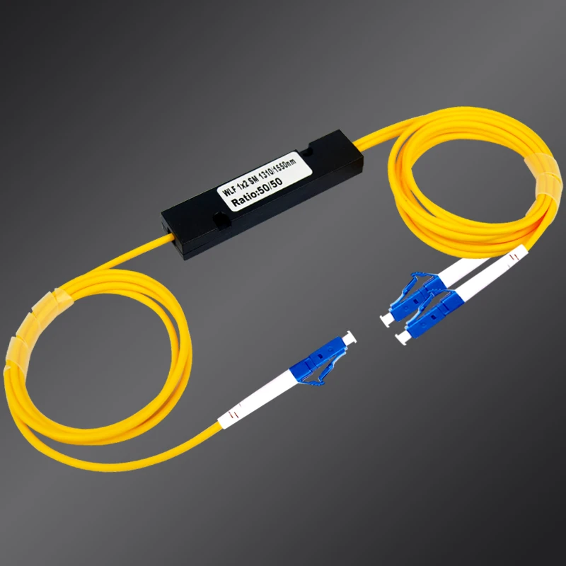 Fiber Optic Fbt Splitter Lc/upc Connector 1x2 Sm 1310/1550nm Ratio 50/ ...
