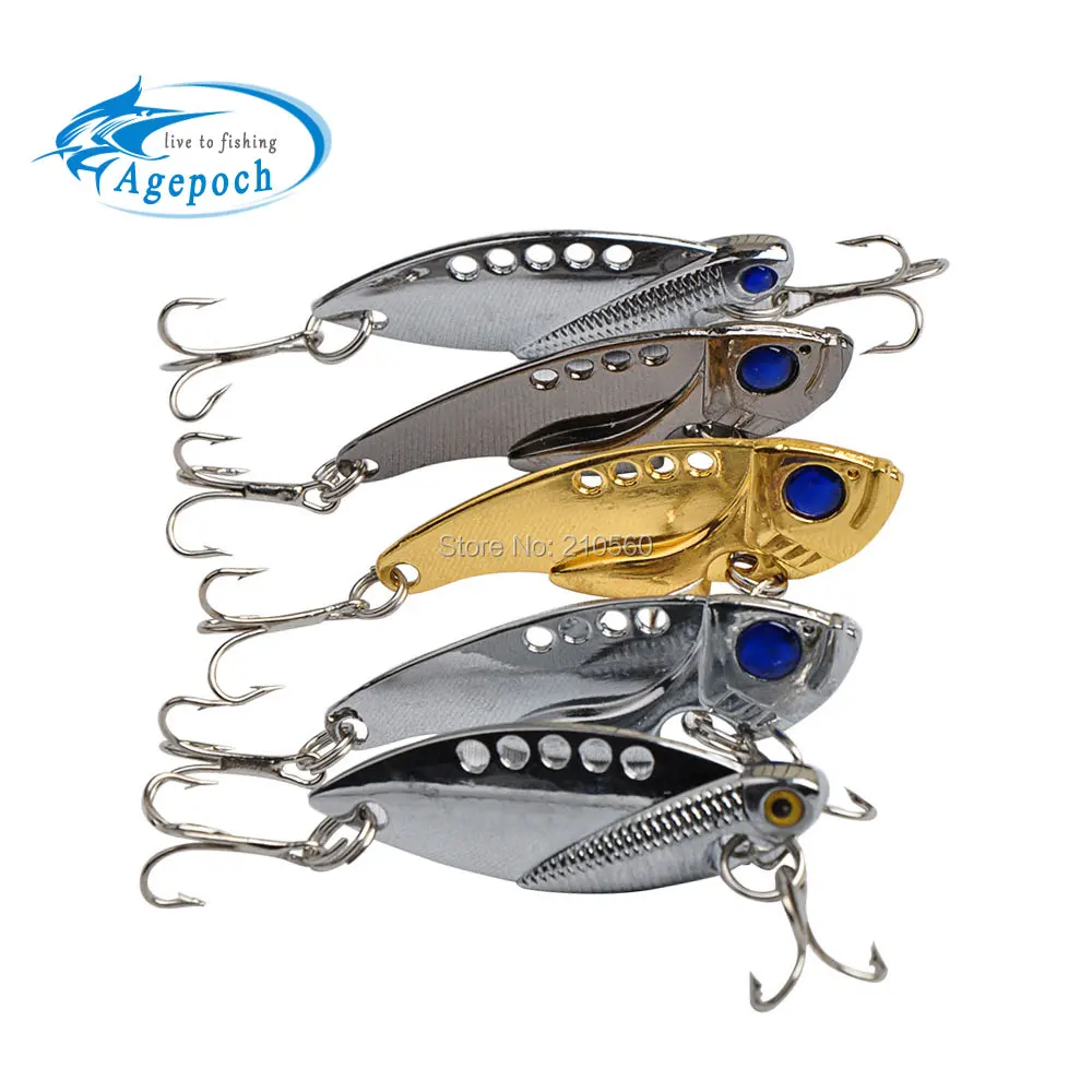2016 New Design Fishing TackleSpoon Lures Gold/Black/Silvery 11g Metal ...