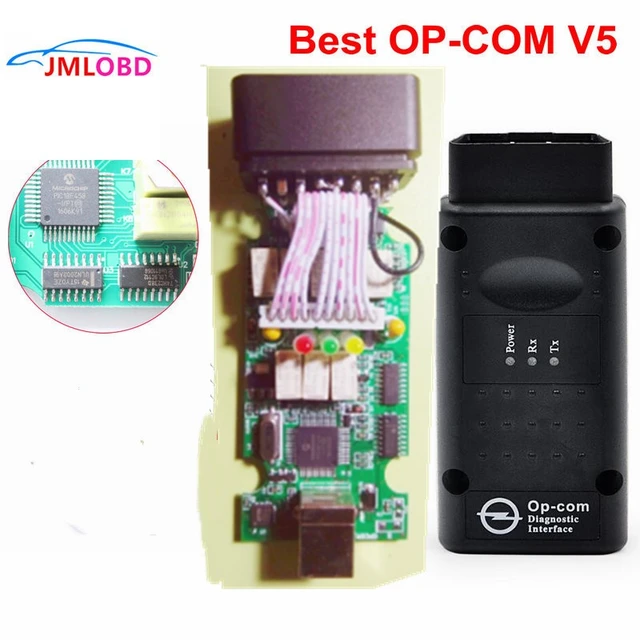 OPCOM Firmware Interface OP-COM For Opel Diagnostic Tool OP COM v5 with ...