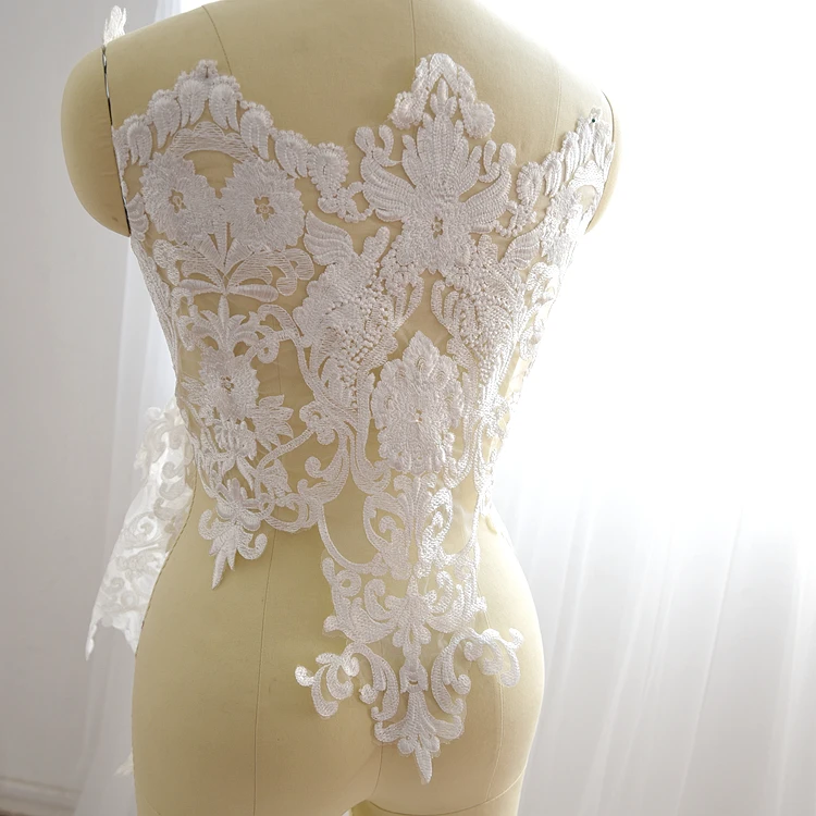6 Yards Vintage Style Light Ivory Cotton Venice Lace Trim Embroidery ...