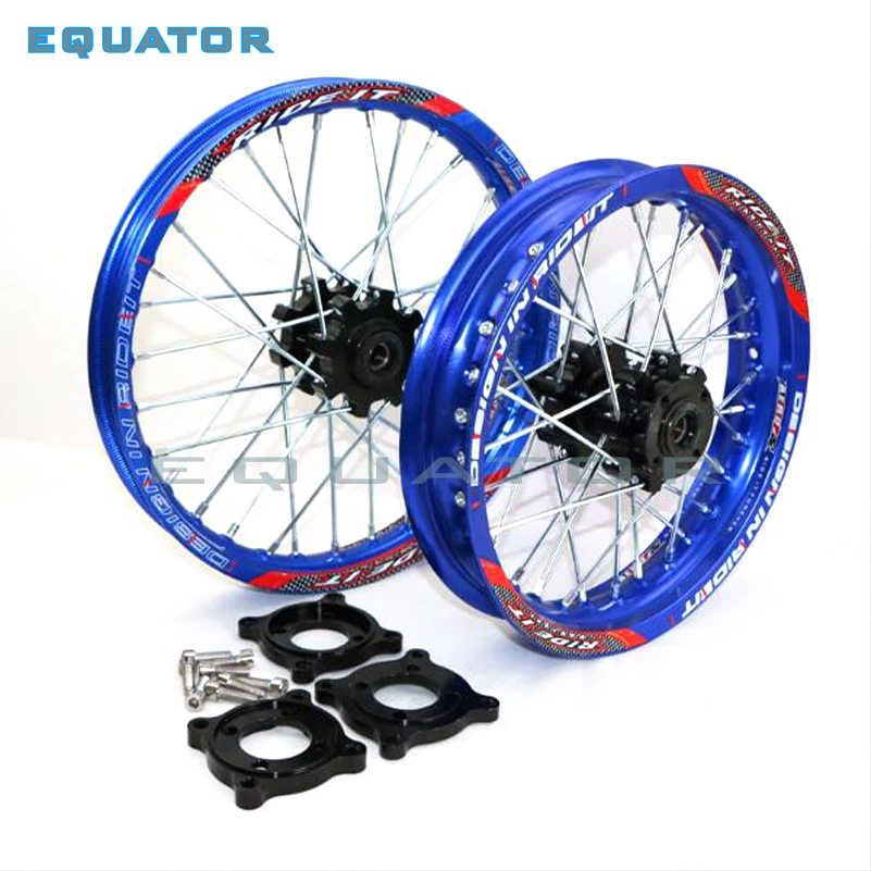motorcycle 15mm Front 1.40 14" Rear 1.85 12" Alloy Wheel Rim with CNC ...