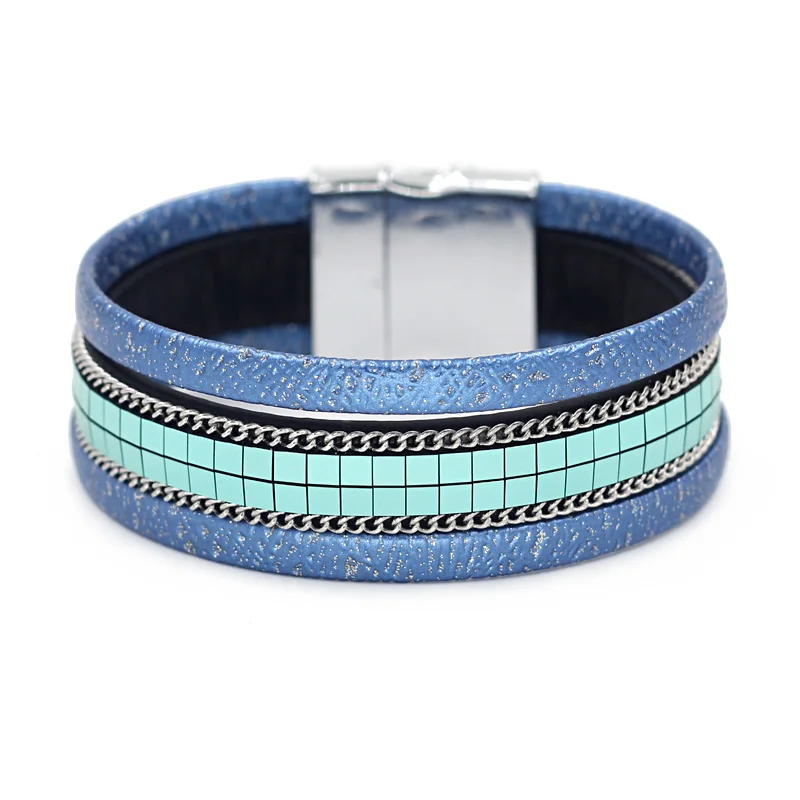 VONNOR Jewelry Bracelets Women Magnet Clasp Mosaic Bracelets & Bangles ...