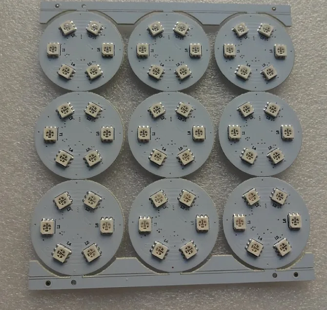 DC12V WS2811 5050 addressable pixel PCBA,6pcs 5050 SMD RGB LED;size ...