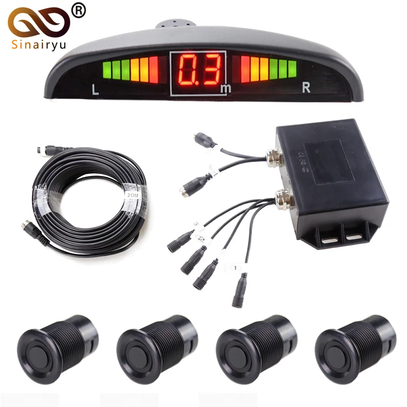 Sinairyu DC 12V/24V Car LED Parking Sensor For Heavy Duty Trucks and ...