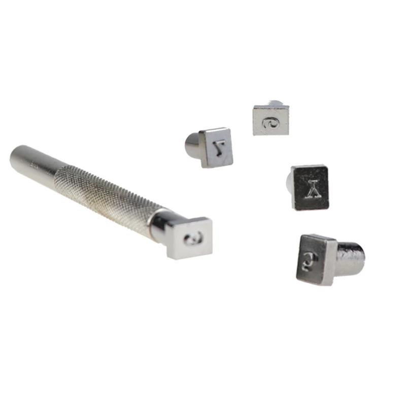 36 piece steel alphabet number stamp punching set for handmade leather ...