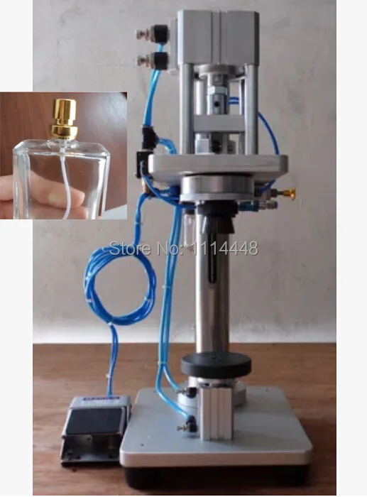 Pneumatic Perfume Bottle Crimping Machine Capping Machine Lid Cap ...
