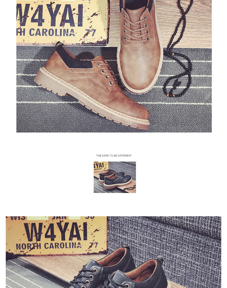 Для мужчин Повседневная Кожаная обувь кожаные брендовые Для мужчин ...