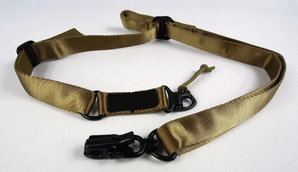Adjustable Airsoft Tactical two Point Bungee Gun Sling System Strap ...