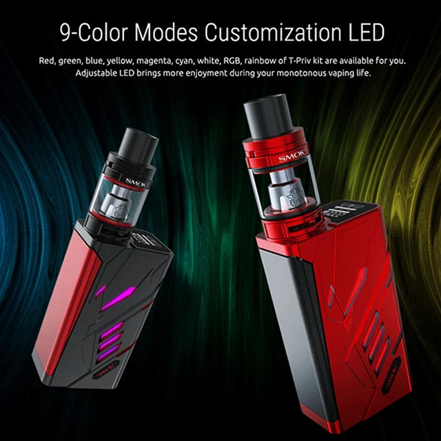 Original SMOK TPriv 220W BOX MOD T Priv Electronic Cigarette Vape Mod ...
