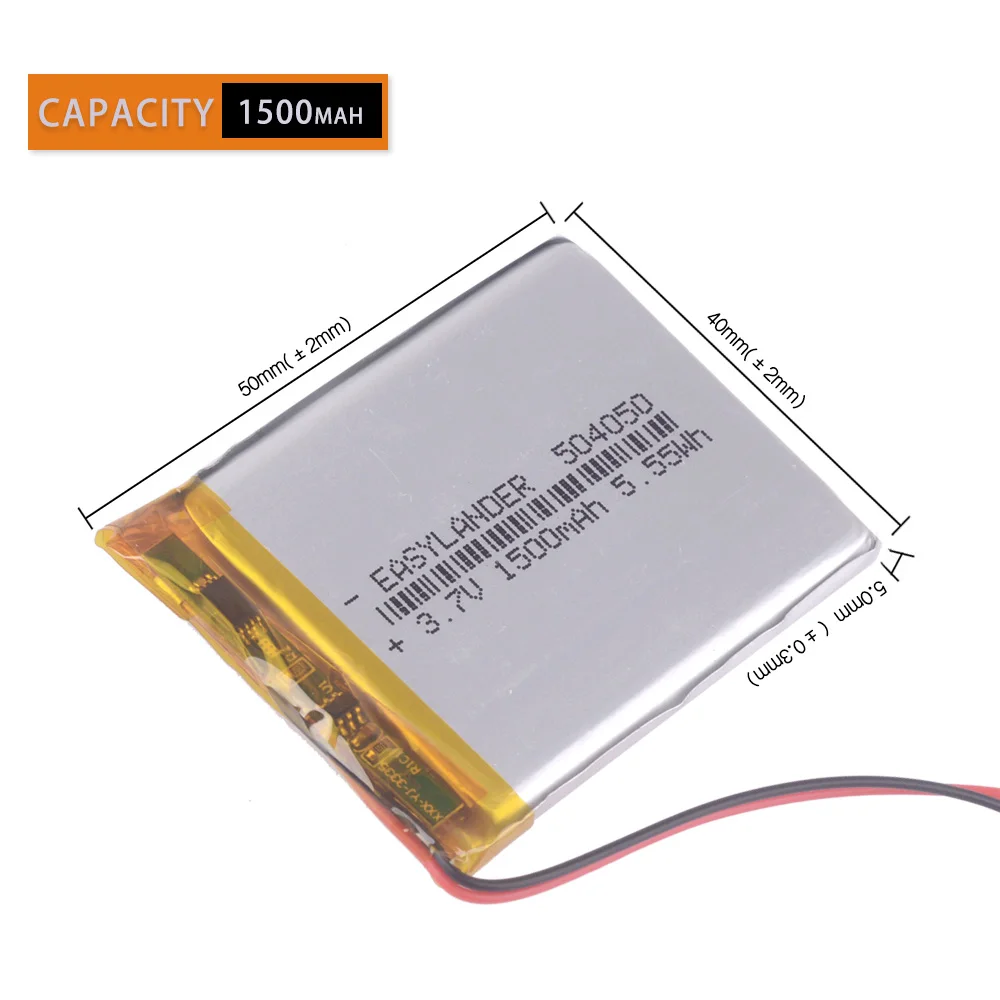 3-7V-1500mAh-504050-Rechargeable-Lithium-Li-ion-Polymer-Battery ...