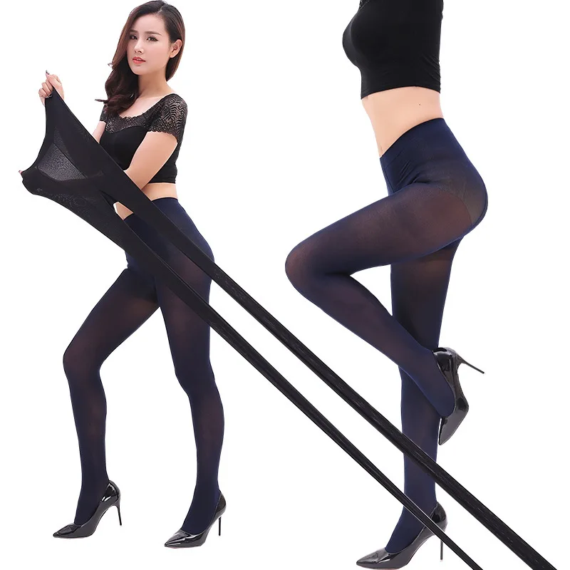5 Colors Super Elastic Seamless Tights Women Plus Size Pantyhose Anti Off Silk Seamless Cotton