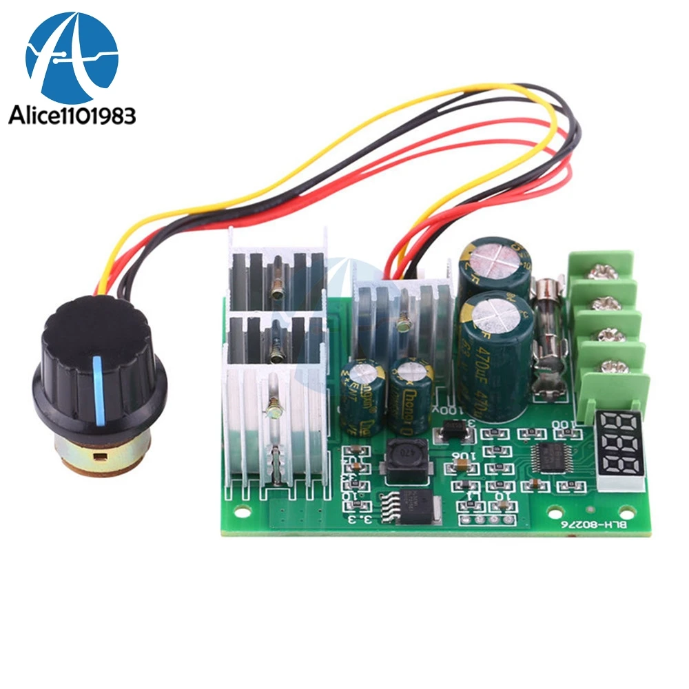 30A PWM DC Motor Speed Controller Module Dimmer Current Regulator ...