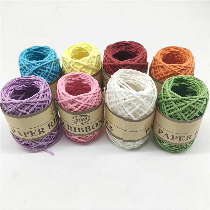 8Rolls/Lot Width 2mm Paper Rope Gift Packaging with DIY Wedding ...