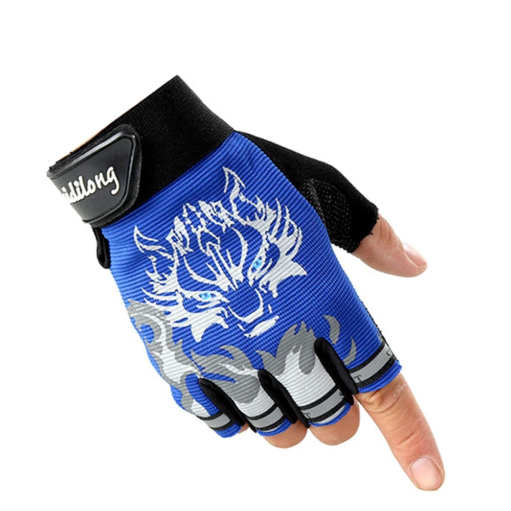 Buy Fashion Sport Gloves Half Finger Mittens Fingerless Men Women Glove