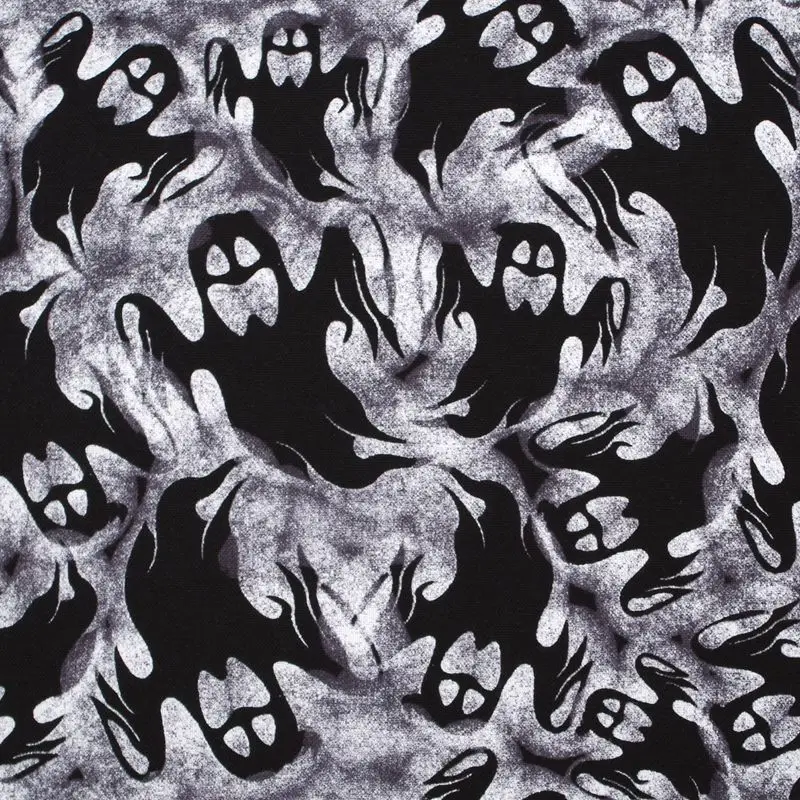 017 108cmx100cm Cotton Woven Fabric Ghost|Fabric| - AliExpress