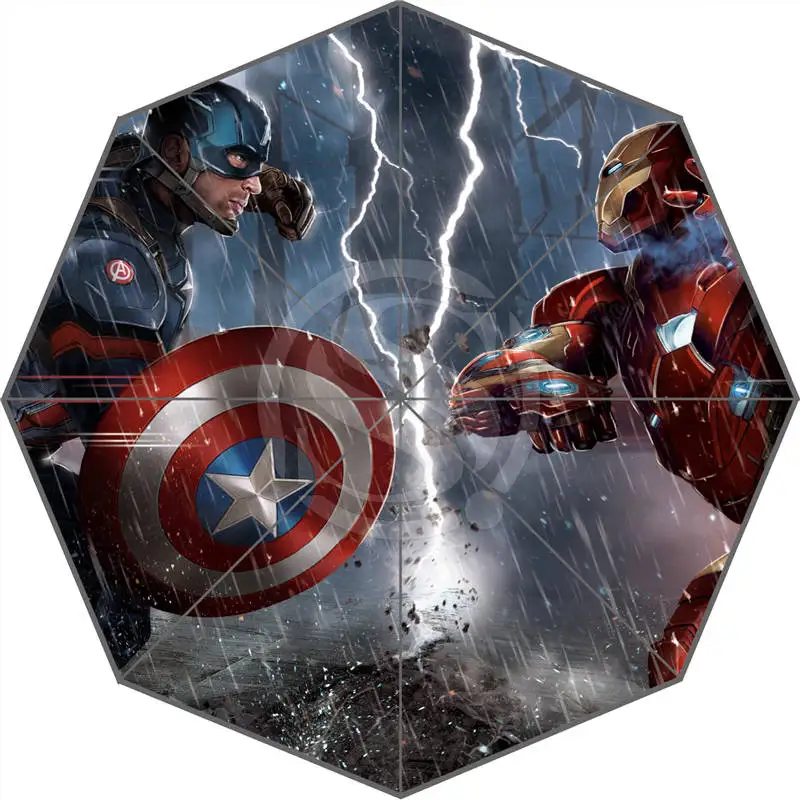 H627!27 New Fashion Custom Captain America Umbrella Sunny and Rainy ...