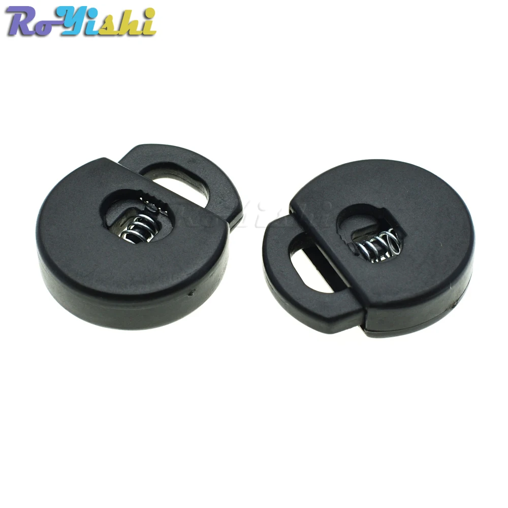 Plastic Cord Lock Stopper Toggle Cilp Black For Garment Accessories ...