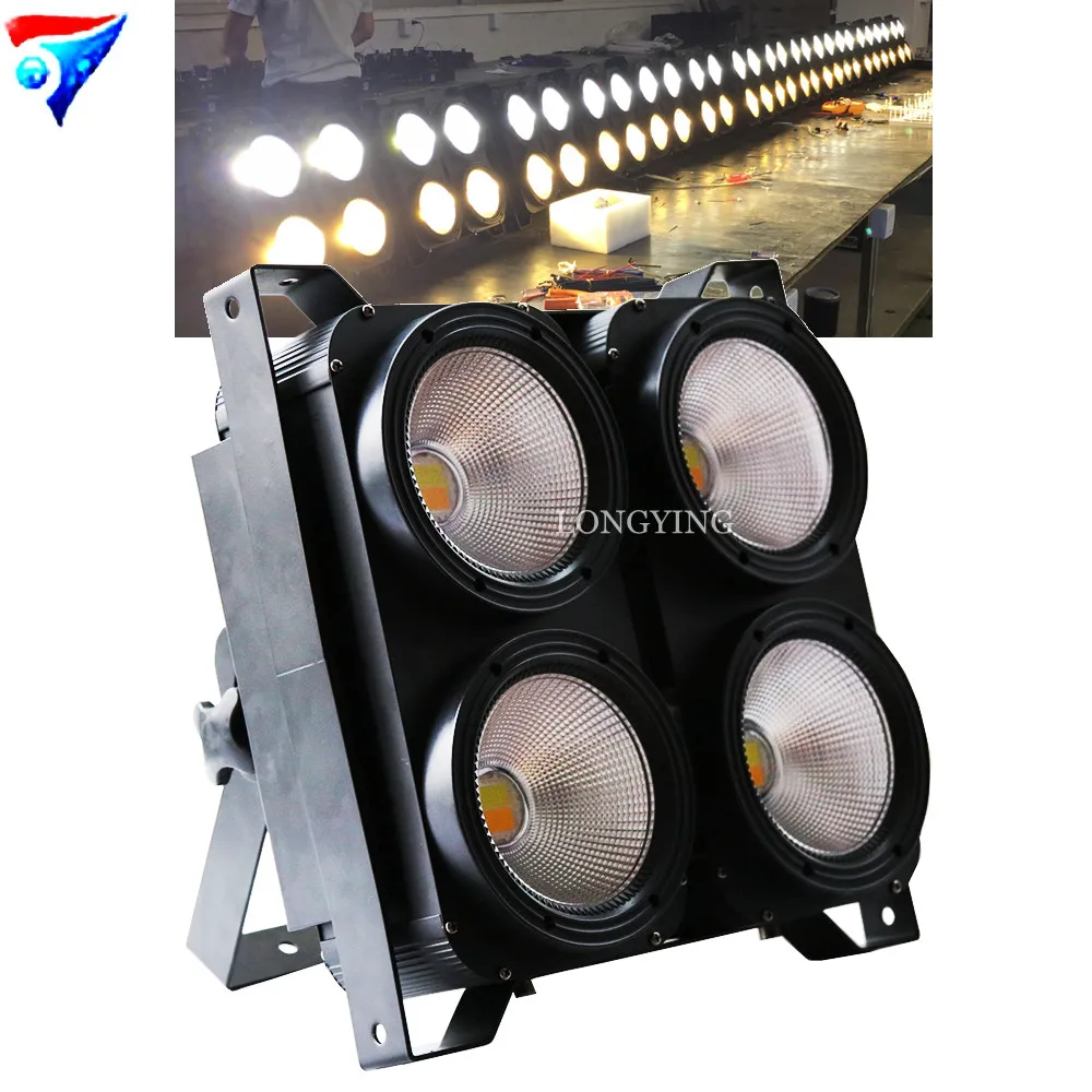 4x100w 4 Eyes Led Blinder Lights Cob Cool And Warm White 2in1 For Dj ...