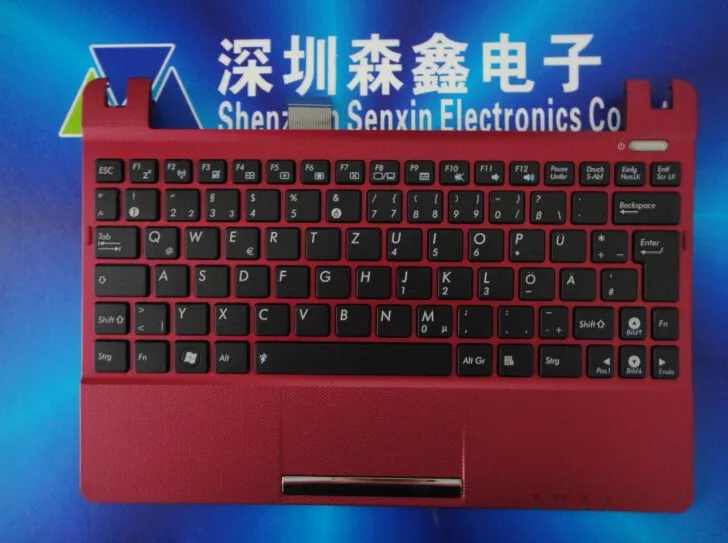 Teclado alemán con marco rojo para asus Eee PC X101H X101CH, nuevo ...