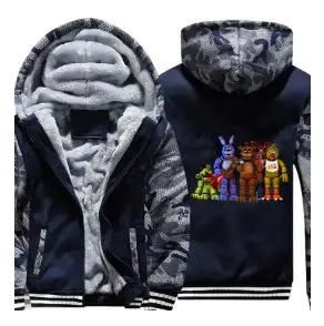 Five Nights at Freddy's Winter camouflage Hoodie Casual Super Warm ...