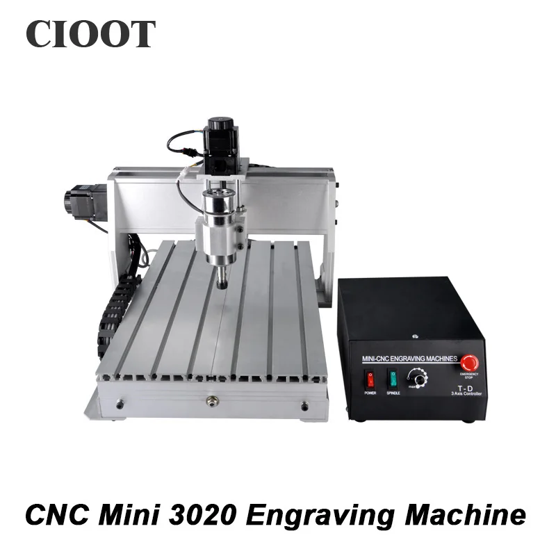 Free Shipping 3 Axis CNC Router Engraving Machine 3020 Mini CNC Milling Machine Driling Engraver ...