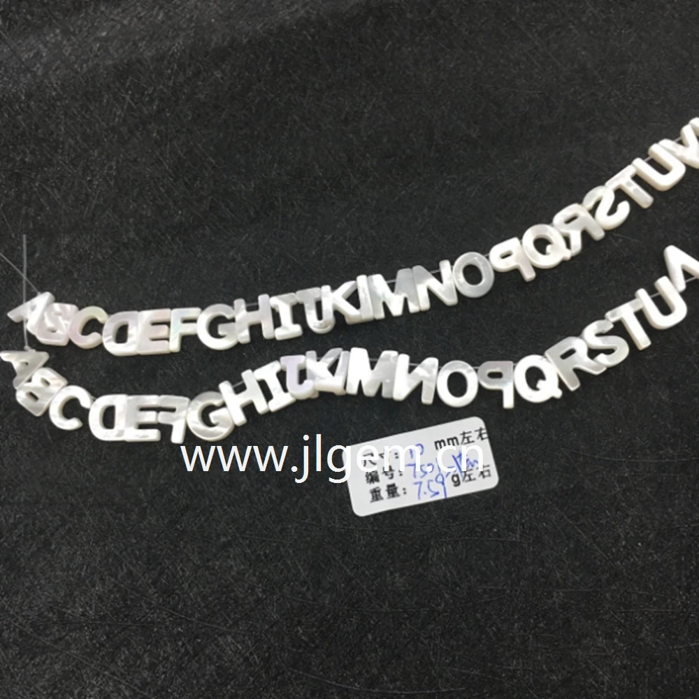 26 unids/set de letras de concha de nácar Natural de la A la Z para ...