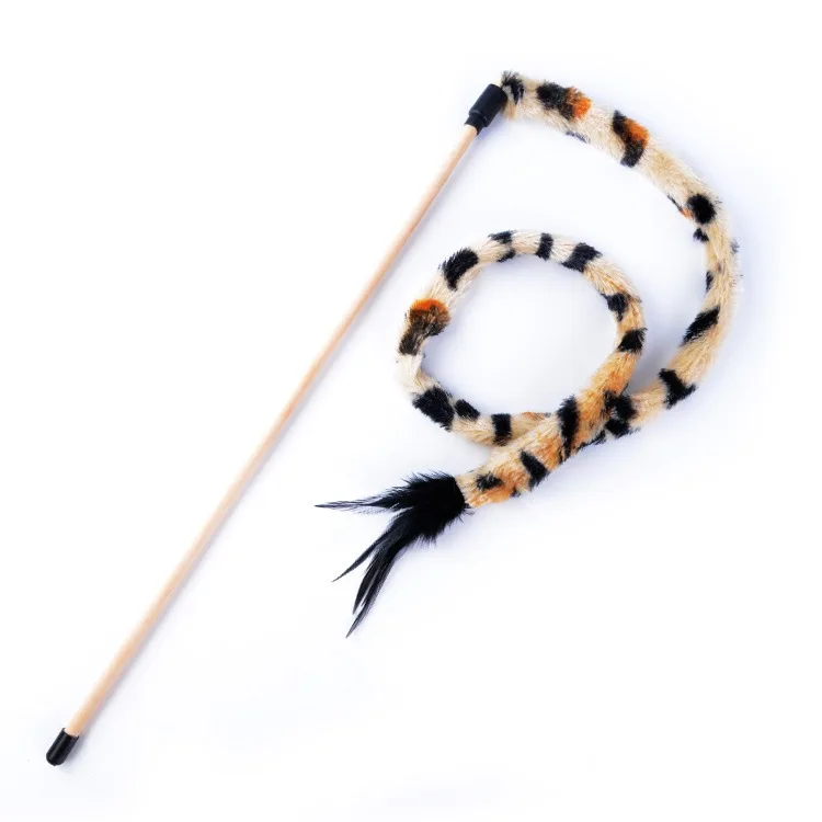 Cat Stick,Interactive Funny Flying Feathers Cat Toy Teaser Wand with ...