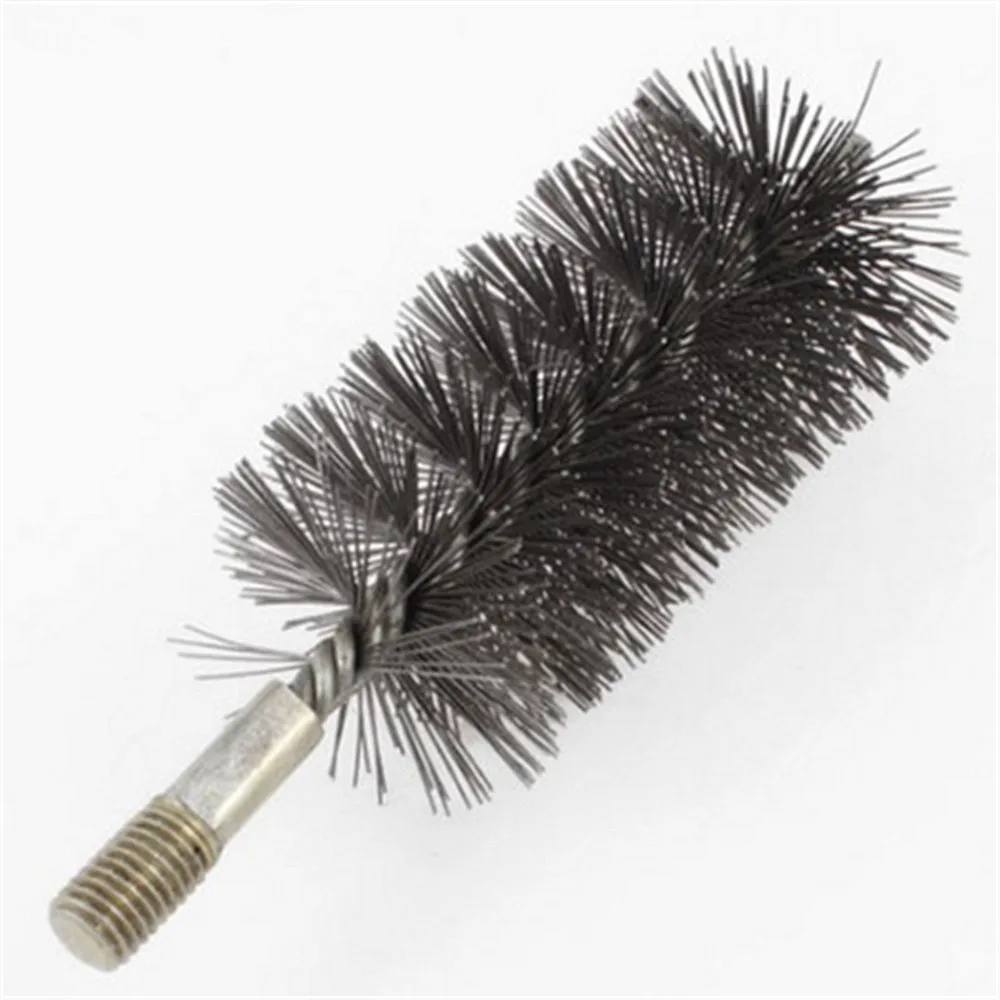 1 Pc 12mm Thread 60mm Diameter Steel Wire Tube Brush Cleaning Tool ...