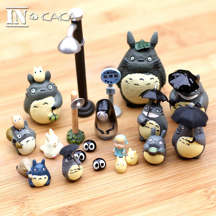 Anime Movie Totoro Mononoke Action Figures Toys Fairy Garden Miniature ...