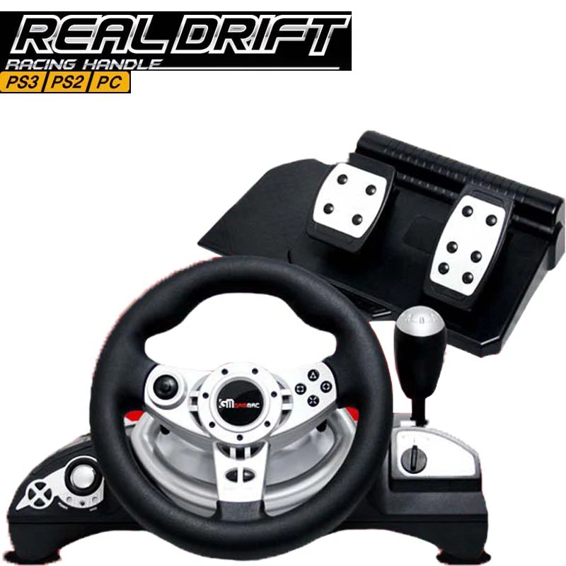 Original Korea GAMMAC Real Drift game steering wheel&pedal F1 driving ...