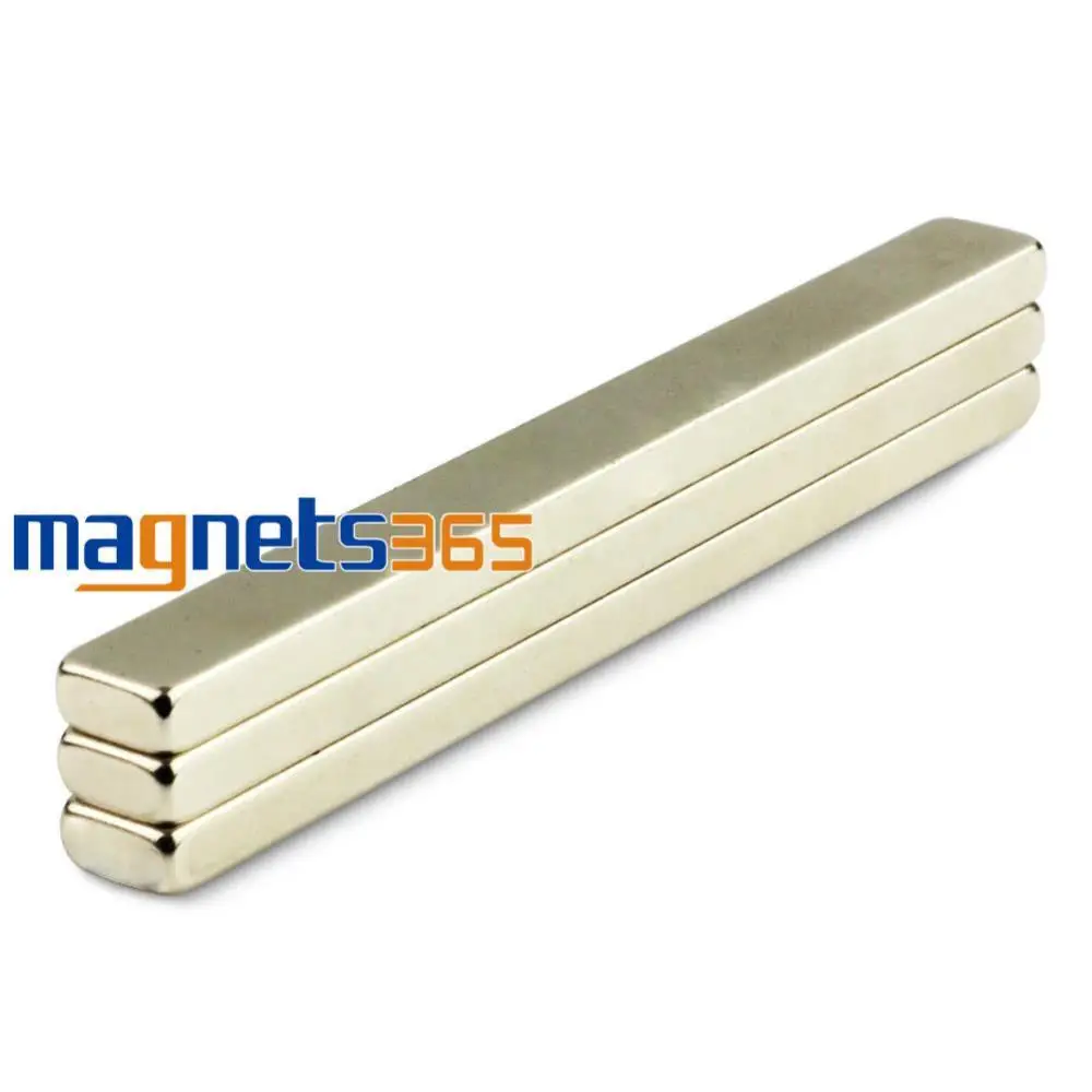 OMO Magnetics 1x Strong Block Cuboid Bar Magnet 100mm x 10mm x 5mm Rare ...