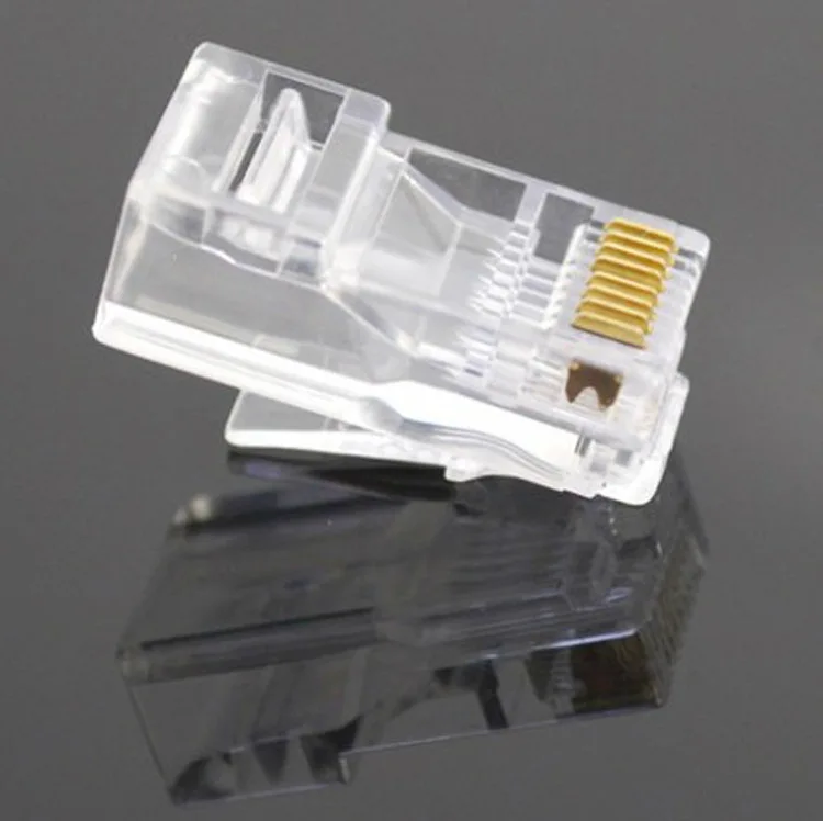 1000pcs-Crystal-8Pin-RJ45-Modular-Plug-Rj45-Network-Cable-Connector ...