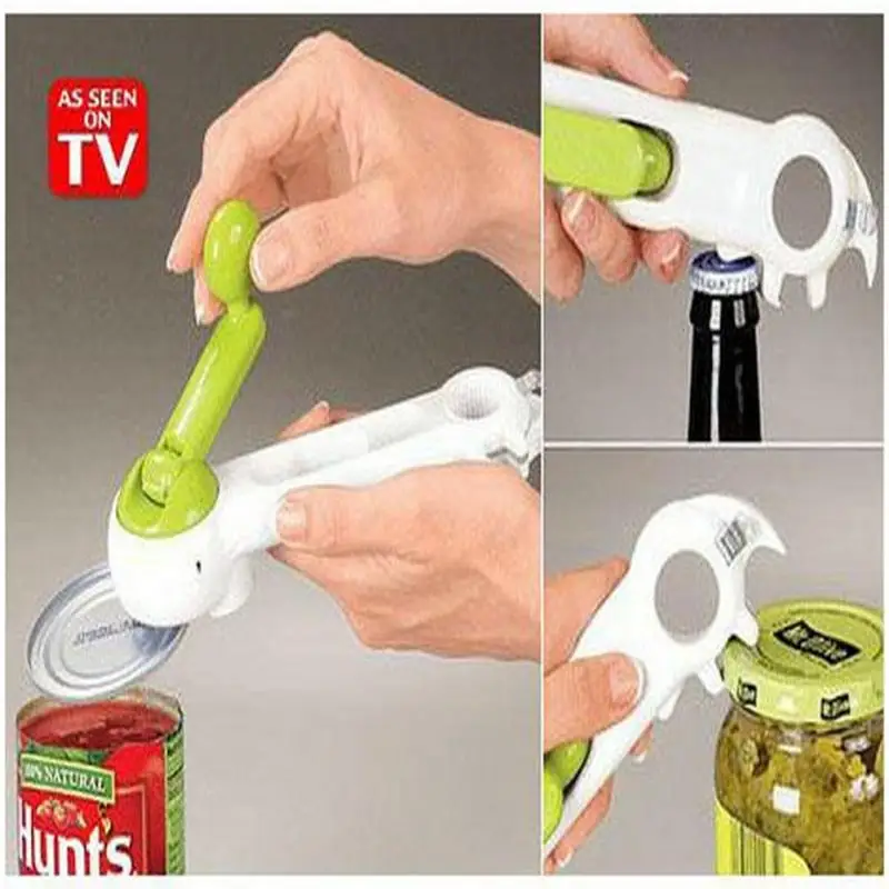 One Touch Kitchen Can Opener Can Do Bottle Opener 6 In 1 Creative ...