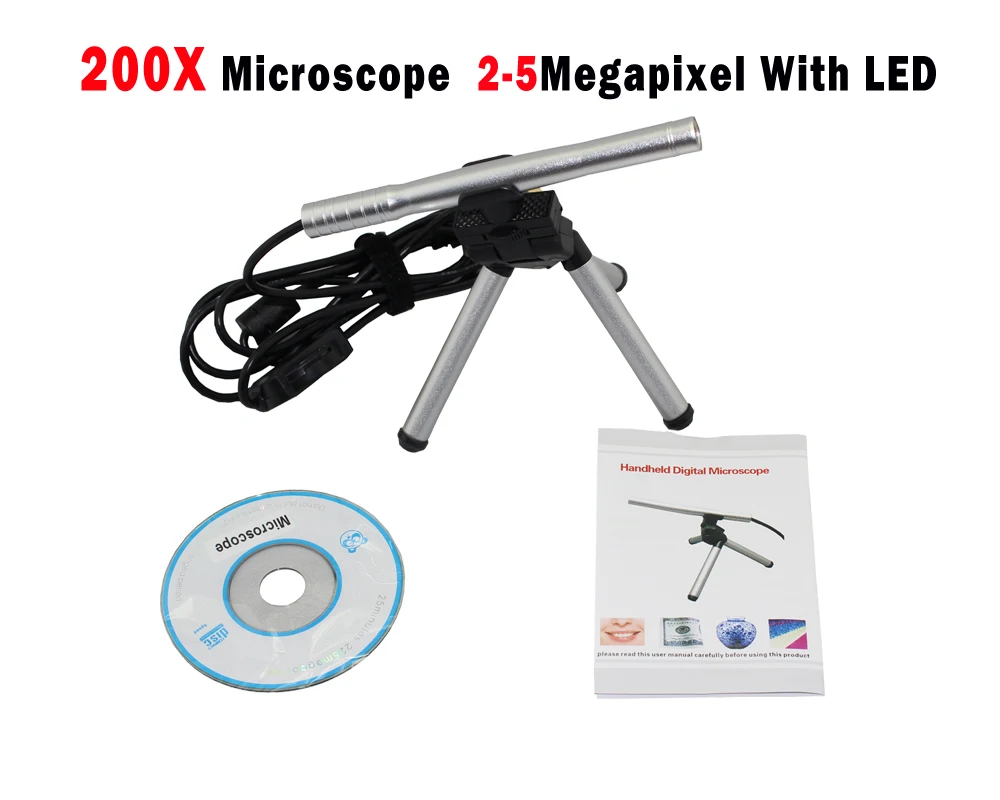 2~5 megapixel 200X Mini Digital Usb Microscope Otoscope electronic ...