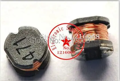 Envío libre 50 unids CD54 470UH 471 5*5*4mm inductor de potencia|power ...
