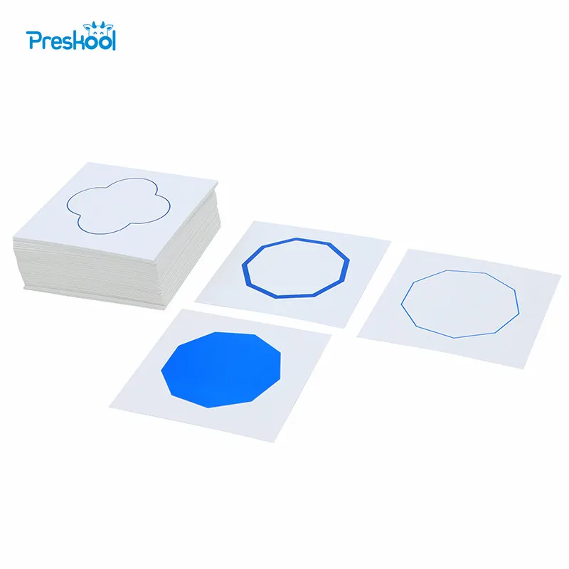 Baby-Toy-Montessori-Cards-For-Geometric-Demonstration-Tray-Early ...