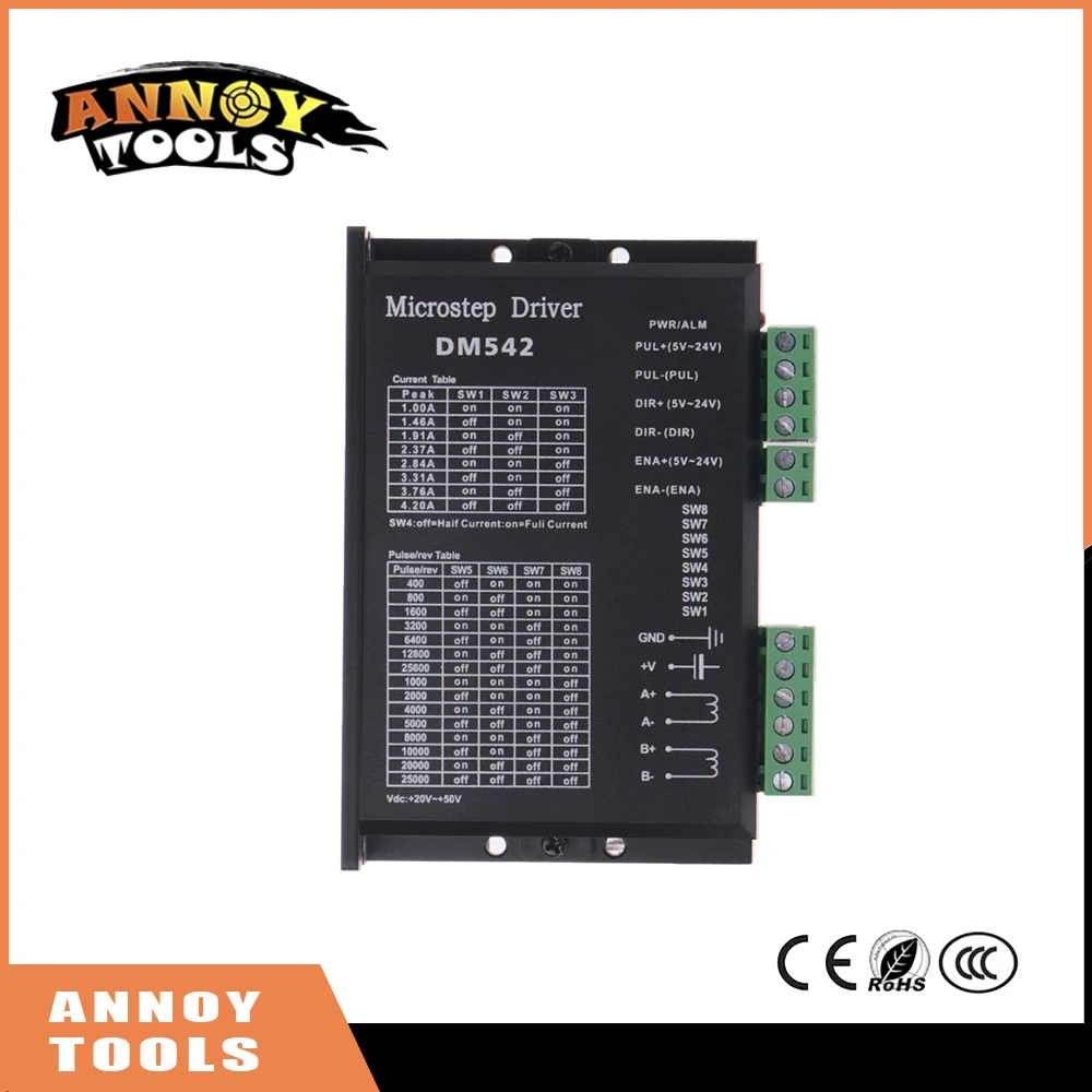 Driver One Pieces Microstep Driver DM542 Stepper Motor Driver For 57 86 ...