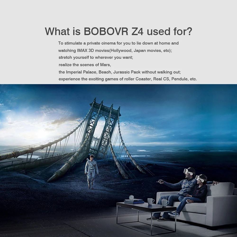 Big Discount 100% Original Xiaozhai BOBOVR Z4 Virtual Reality 3D VR Glasses Private Box Theater ...