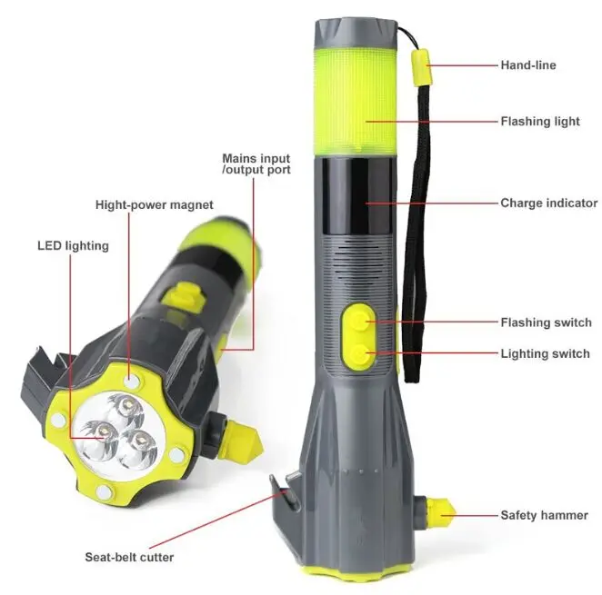 [seven Neon]high Quality Led Hand-cranking Flashing,led Tourch Lighting ...