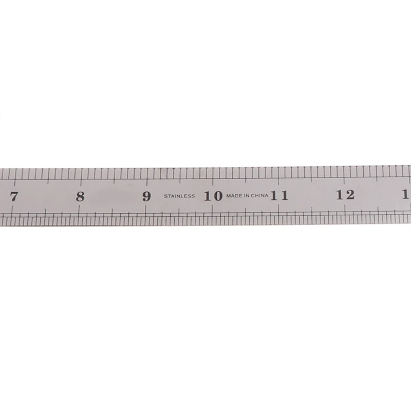 50cm 20 Escala A Doble Cara De Acero Inoxidable Regla Recta Regla De