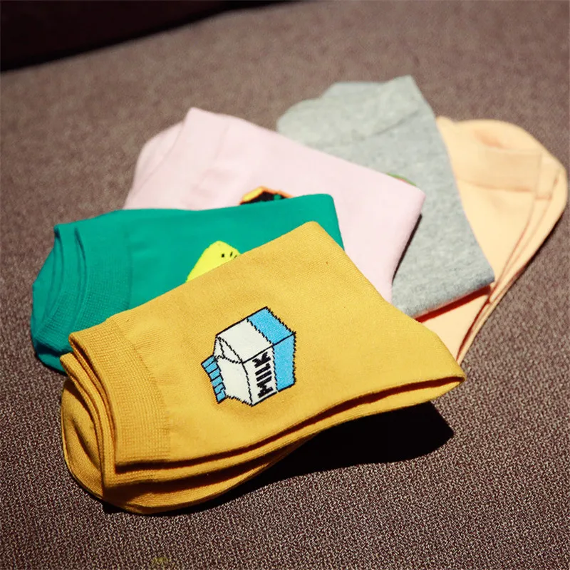 Female Crazy Finger Cartoon Socks Japanese Novelty Funny Women Pill ...