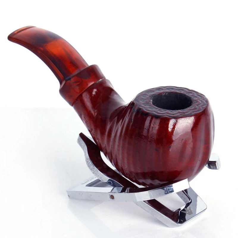 Pipas de madera de modelado clásico, doble filtro, pipa para fumar ...