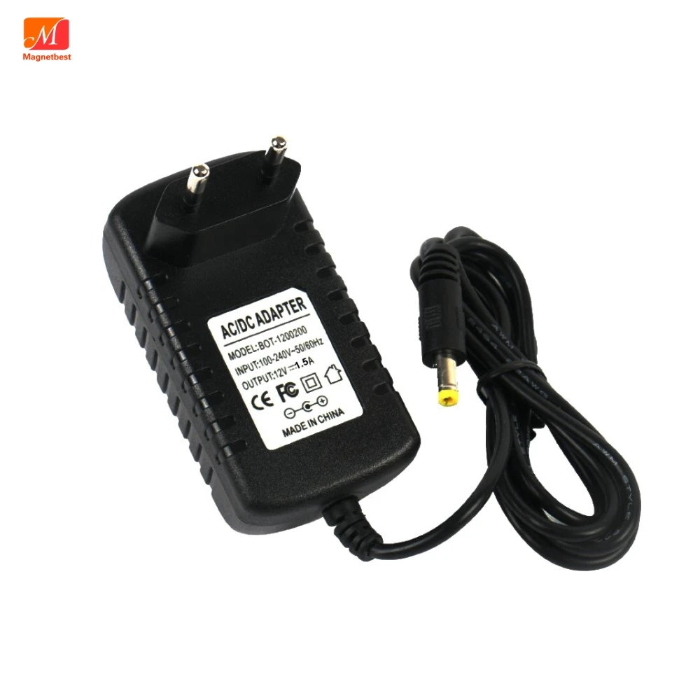 Pengisi Daya Suplai Daya DC Adaptor AC 1, 5A EU US 12V 1, 5A untuk ...