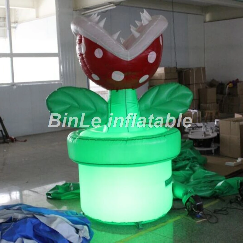Customized Oxford Durable Nice Giant Inflatable Flower Plants Stage ...