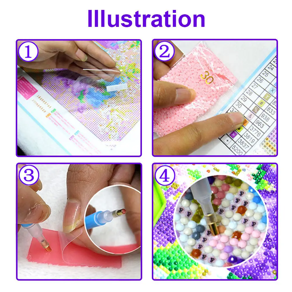 Dazzle color DIY 5D алмазная живопись по номеру набор для начинающих ...