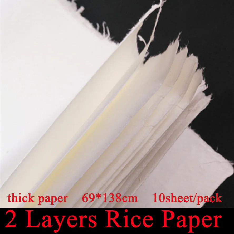 Thick white Chinese Rice paper 2 layers/3 layers Painting xuan paper ...