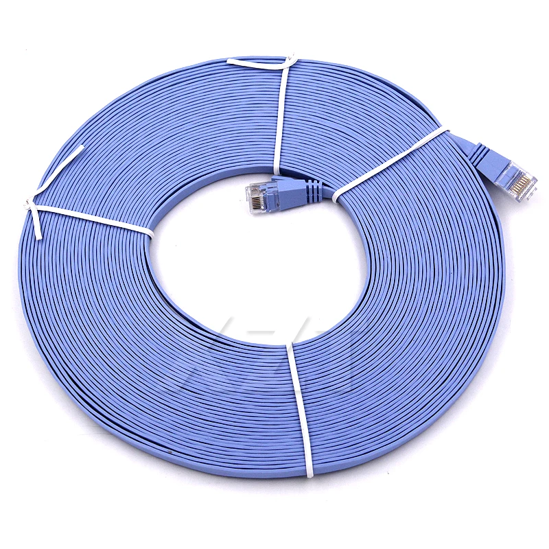Newest-Hot-15-meters-CAT6-Flat-UTP-Ethernet-Network-Cable-RJ45-Patch ...
