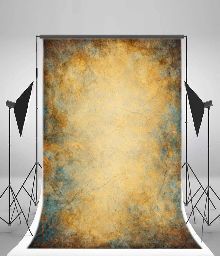 Laeacco Old Gradient Solid Color Grunge Portrait Photography Background ...