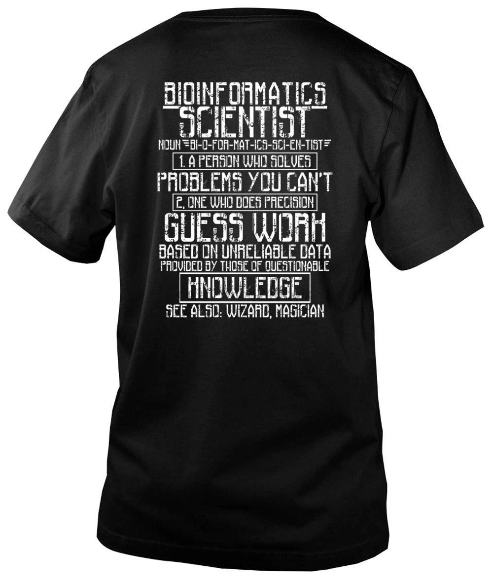 Bioinformatics Scientist Men's V Neck Tee I Love Scientists T Shirt|T ...