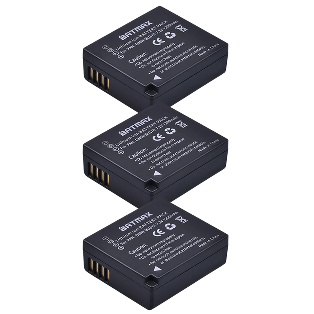 3 Pcs DMW BLE9 DMW BLG10 DMW BLE10 Rechargeable Battery for Panasonic ...